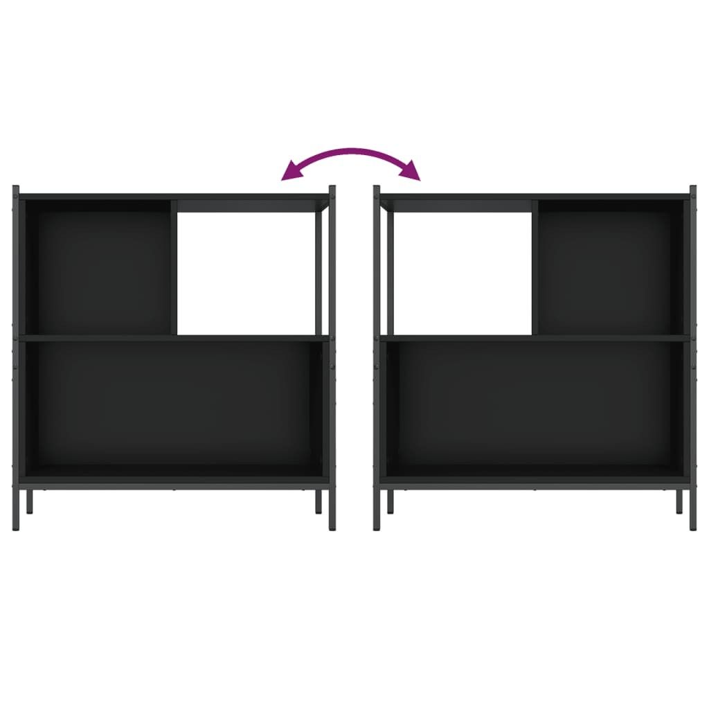 vidaXL Knihovna černá 72x28x77,5 cm Materiál | Kaufland.cz