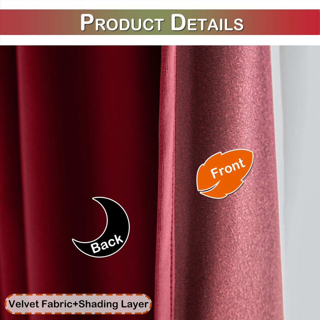 2er Set Samt Vorhang Blickdicht Elegant | Kaufland.de