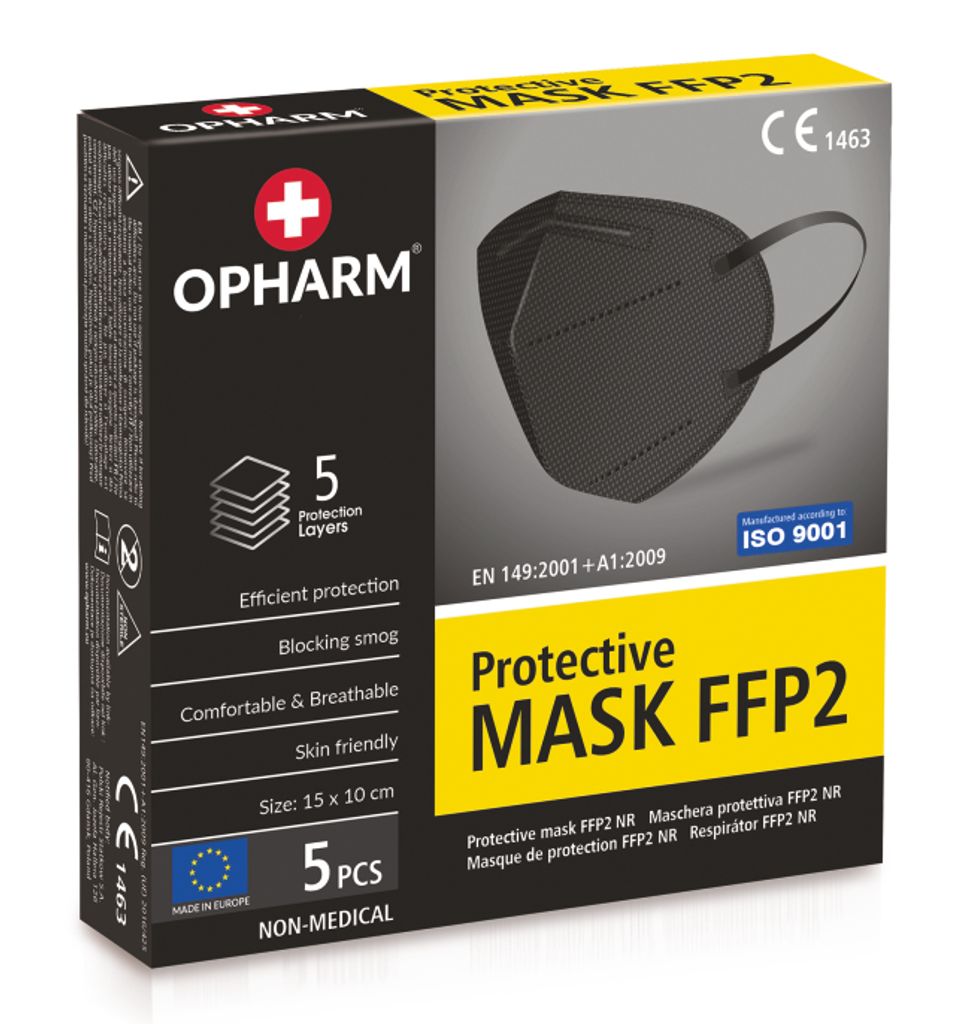 FFP2 NR Maske - Farbe Schwarz - Opharm® | Kaufland.de