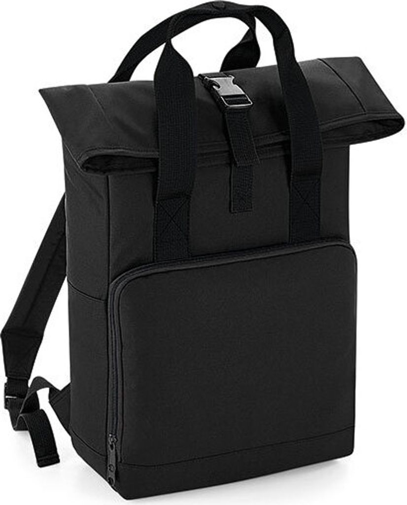 BagBase Rucksack, Schwarz, 28 x 38 x 12 cm,