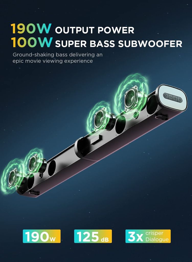 Bomaker 2.1 Soundbar mit Subwoofer, 190W | Kaufland.de