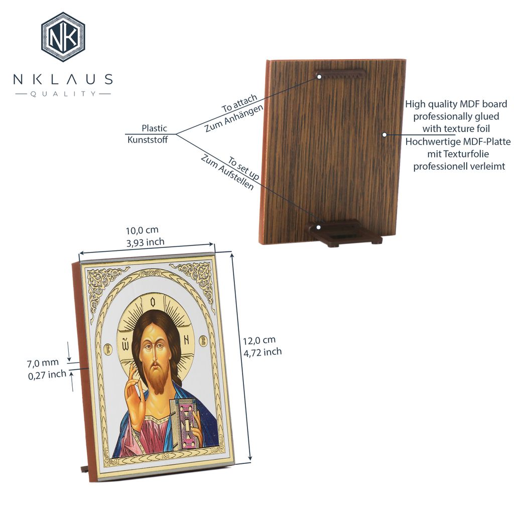 Jesus Christus Holz Ikone 10x12cm christlich | Kaufland.de