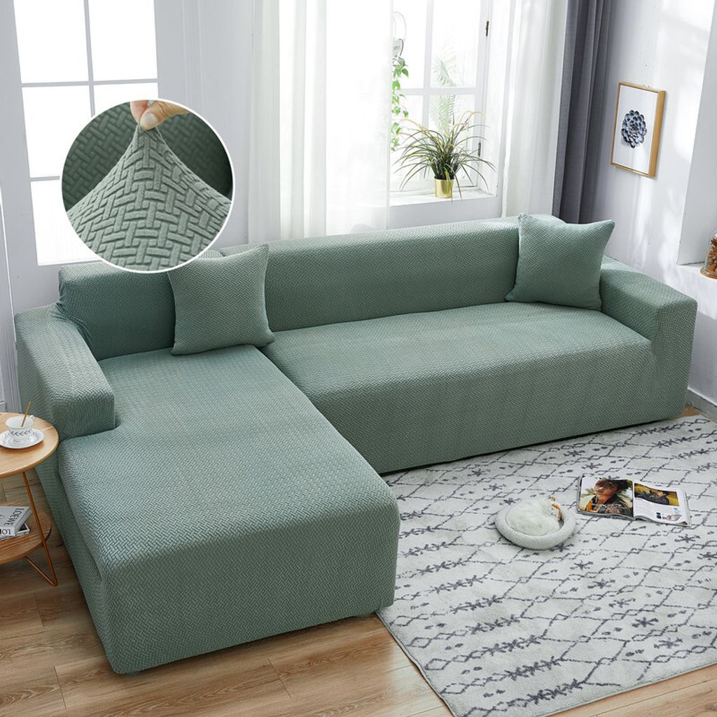 (tmavě zelený) Potah na pohovku ve tvaru L, | Kaufland.cz