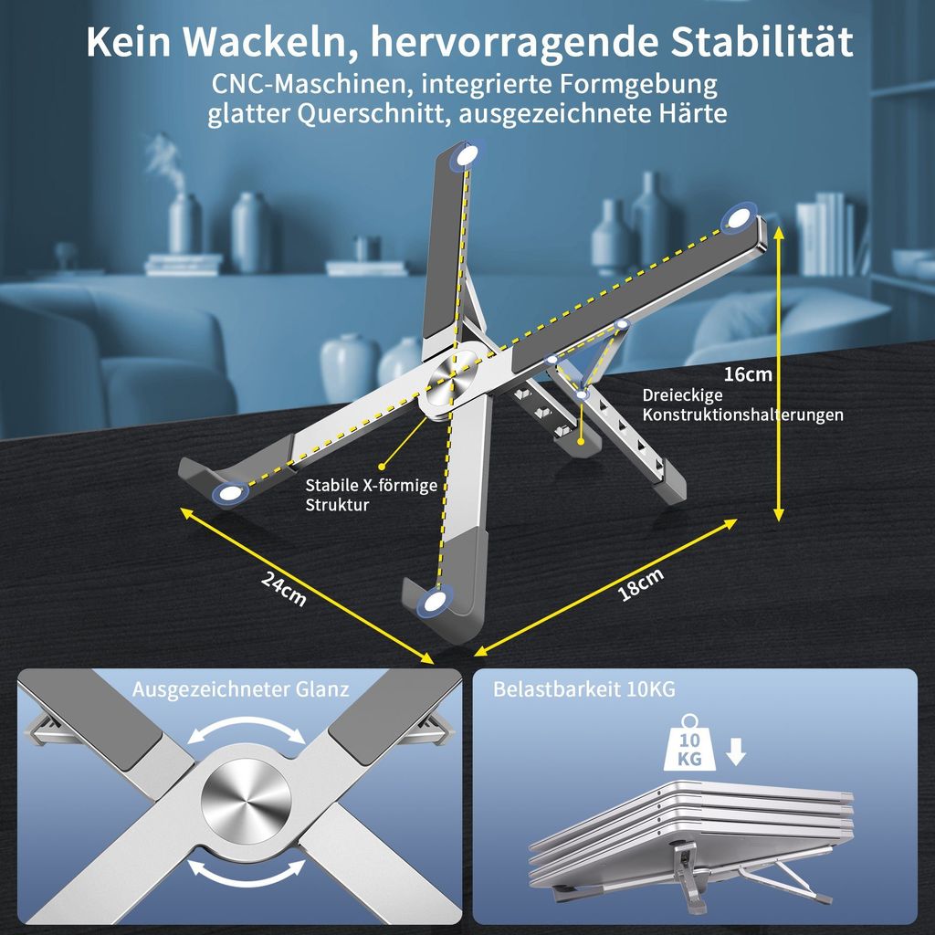 Laptop Ständer Faltbarer Laptophalter | Kaufland.de