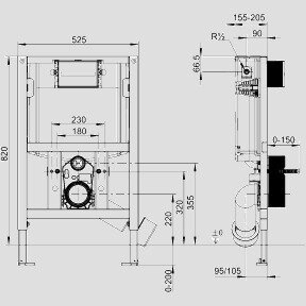Sanit WC-Element Pack INEO FrontTop 820 BH | Kaufland.de