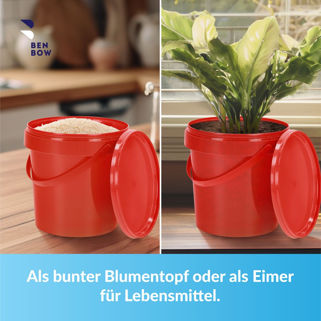 BenBow Eimer mit Deckel rot, Anzahl:1, | Kaufland.de