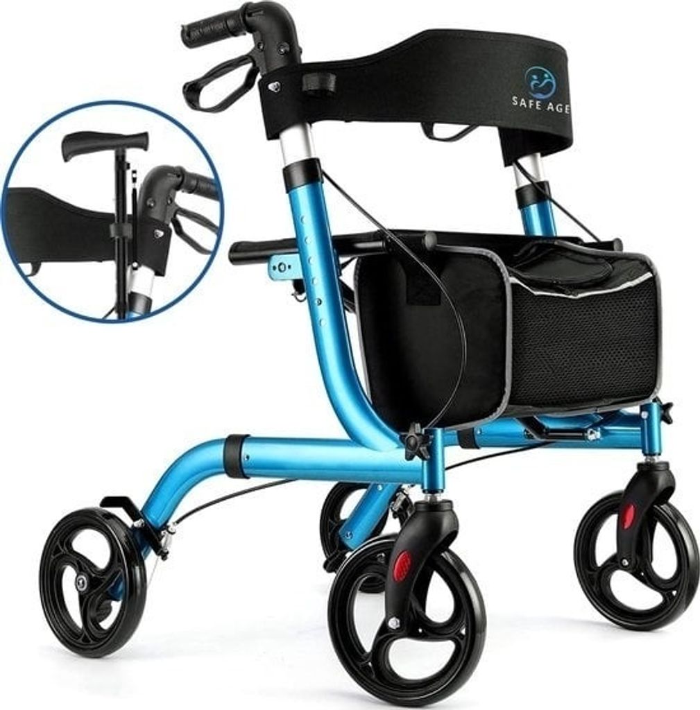 Safe Age Rollator: Leicht und faltbar – mit Sitzfunktion