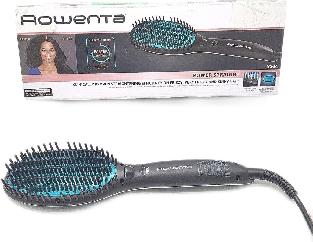 Rowenta Power Straight CF5820, Vyrovnávacia kefa, Teplé,