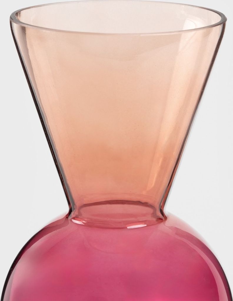 HOMLA VASEO Glasvase rosa und orange 7x25cm | Kaufland.de