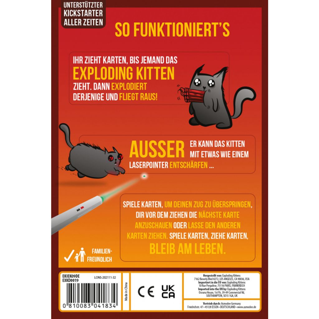 Exploding Kittens 2-Spieler-Edition | Kaufland.de
