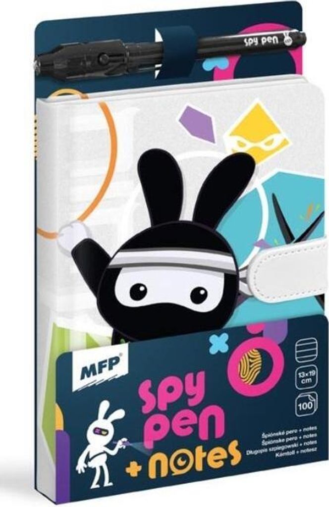 Blok s magnetem Spy notes černý s fixem | Kaufland.cz