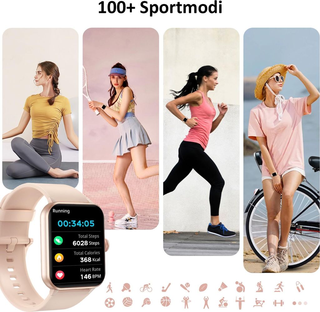 Smartwatch für Damen Herren, Blackview R50 | Kaufland.de