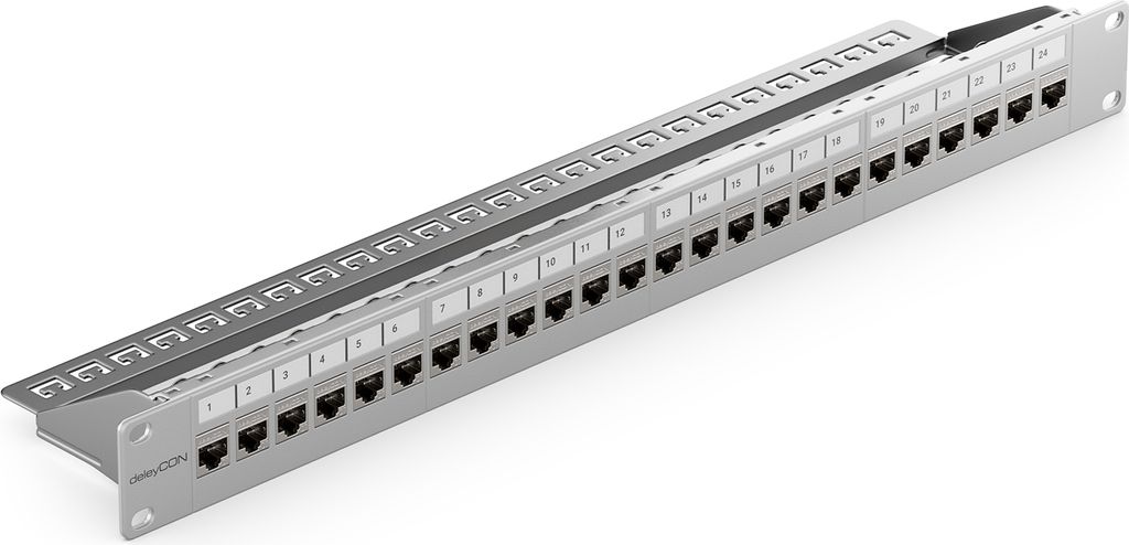 deleyCON 24 Port CAT7 Patchpanel SET | Kaufland.de