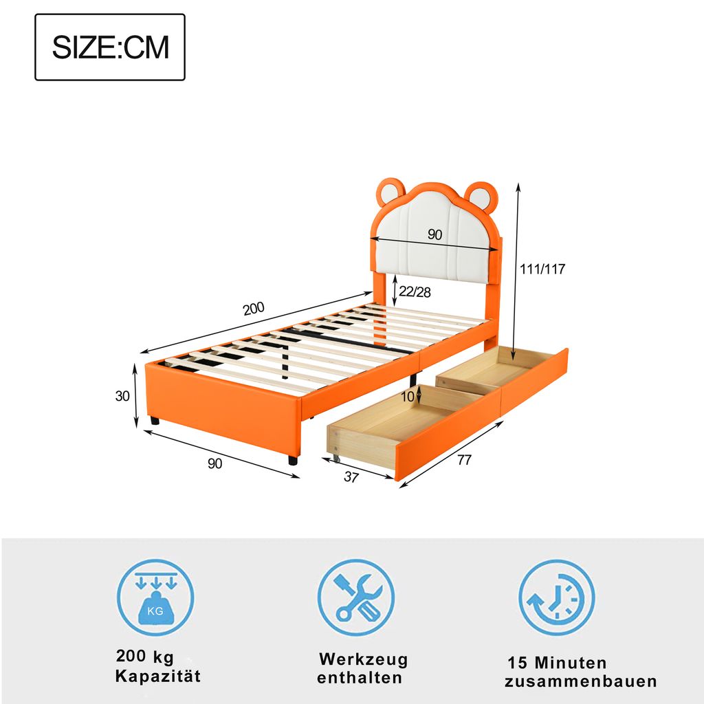 okwish Čalouněná postel, platformová postel | Kaufland.cz