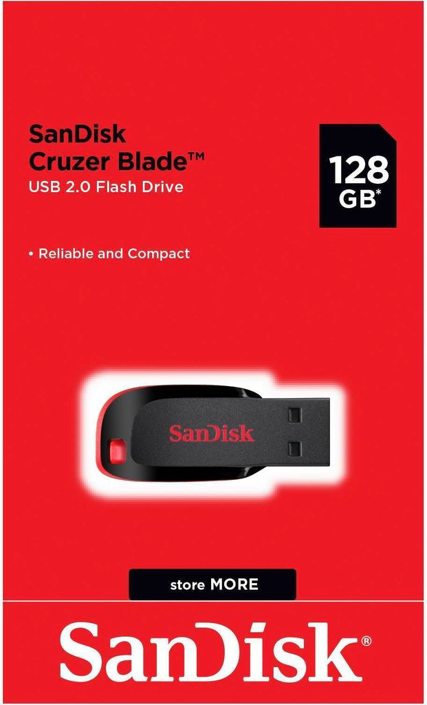 SanDisk Cruzer Blade - USB flash disk - 128 GB USB kľúče