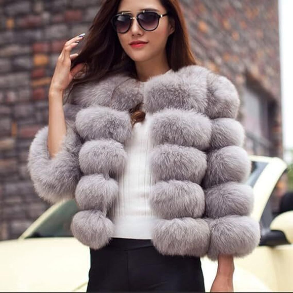 Damen Kunstpelz Mantel Kurzer Faux Pelz | Kaufland.de