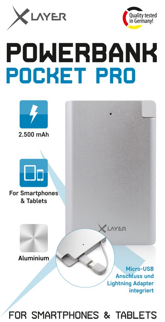 Xlayer Powerbank Pocket PRO Polymer Aluminium | Kaufland.de