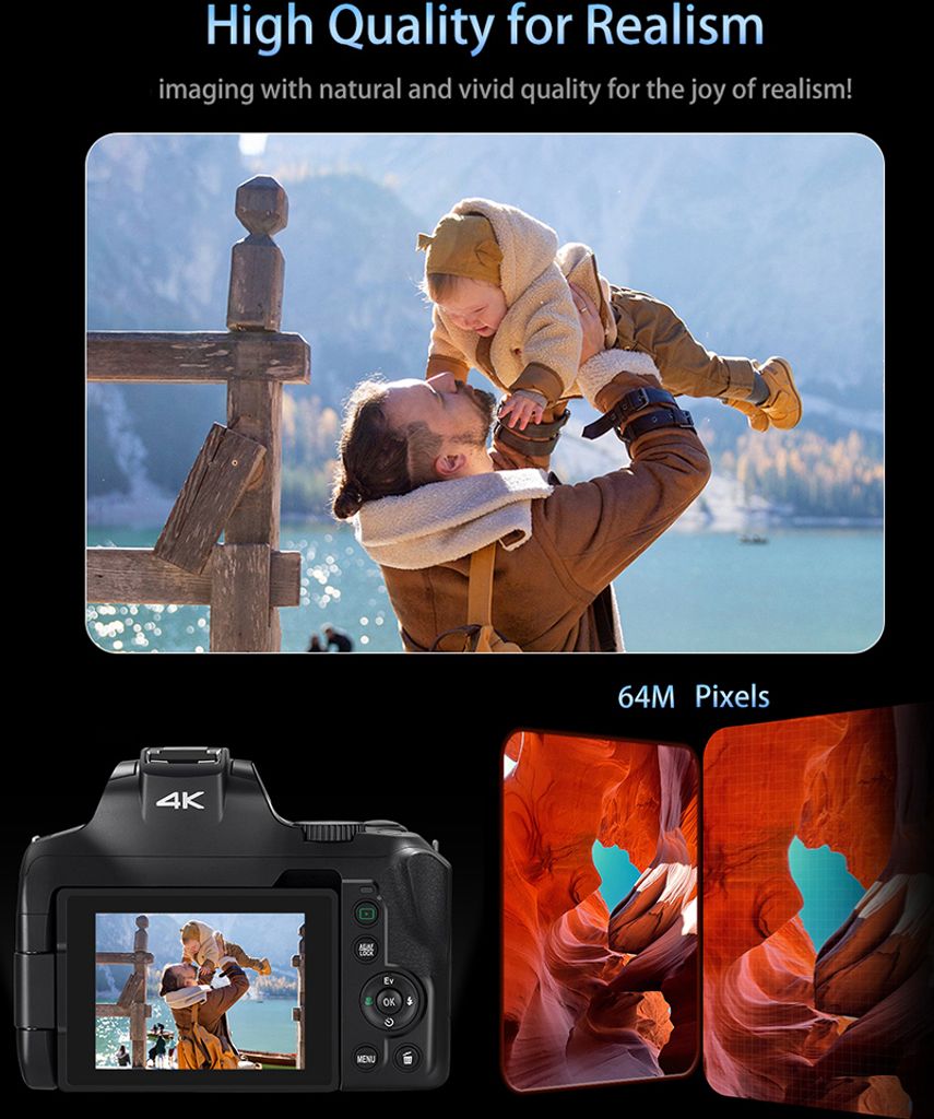 ORDRO G700 4K-Digitalkamera, WiFi, digitale | Kaufland.de