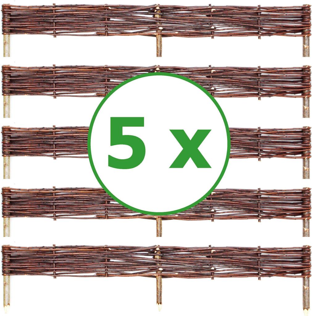 5 x BOGATECO prútené obruby na záhony | 100 | Kaufland.sk