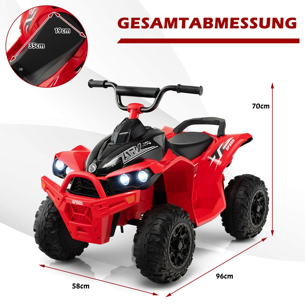 COSTWAY 12V Elektro Kinderquad, Elektroquad | Kaufland.de