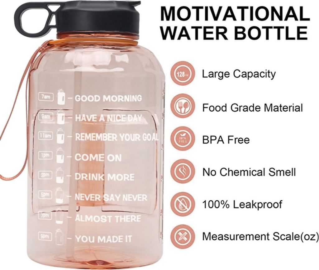 2200ml motivační láhev na vodu s rukojetí a | Kaufland.cz