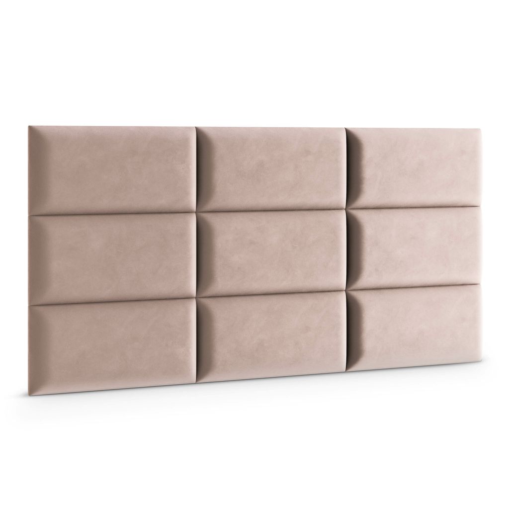 Čalouněný panel Obdélník 70cm x 30cm Pudrově | Kaufland.cz