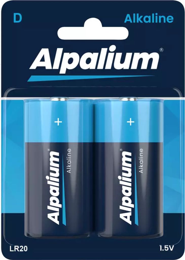 Alpalium Batterien, D Mono 2er Pack, Markenqualität, LR20,