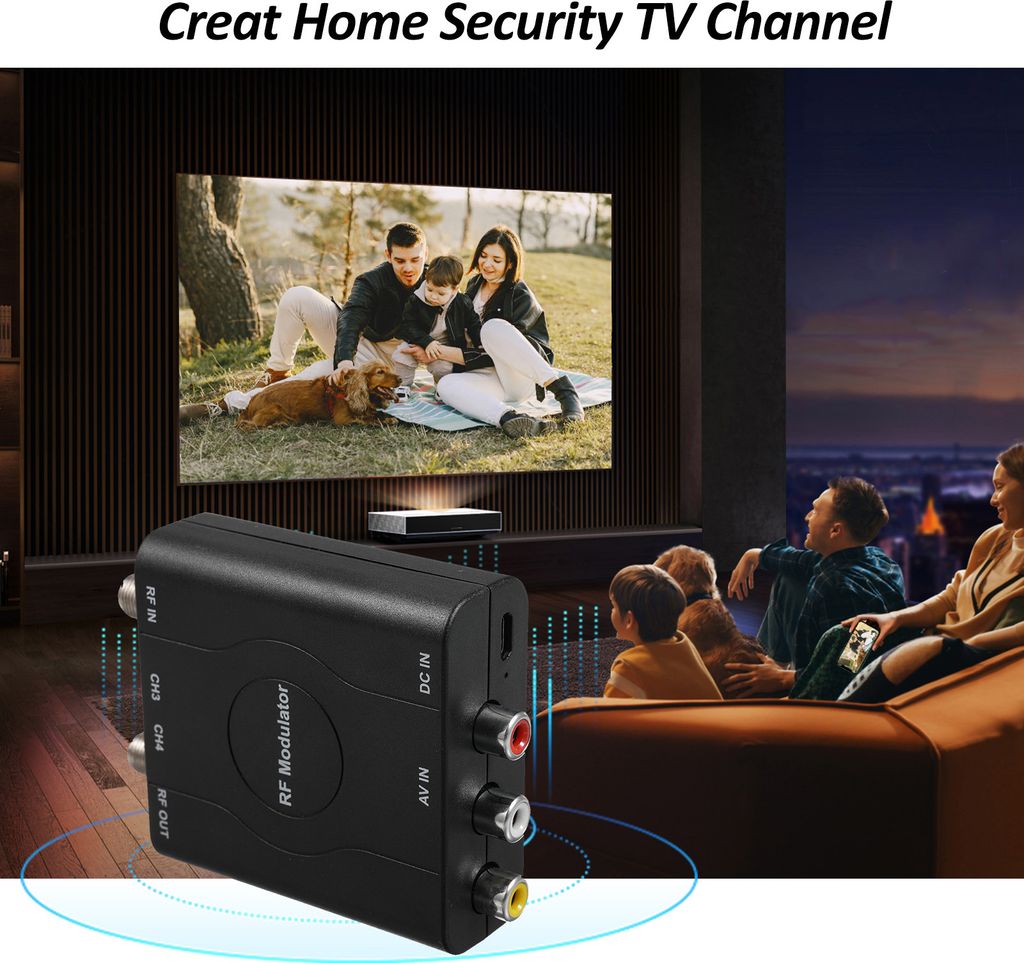 RF modulátor AV-to-RF převodník NTSC CH3/CH4 | Kaufland.cz