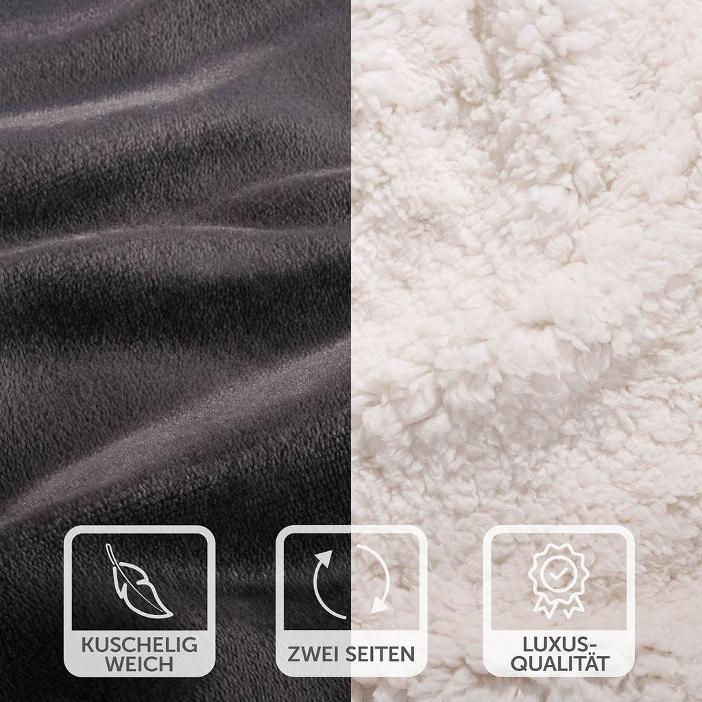 Blumtal Sherpa Decke Kuscheldecke XXL | Kaufland.de