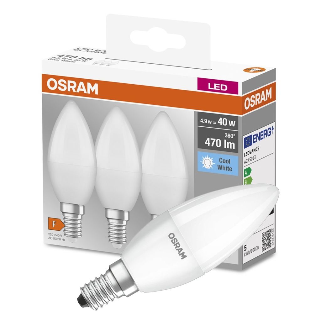 OSRAM LED Kerze BASE B40 FR 5.5W E14 matt | Kaufland.de
