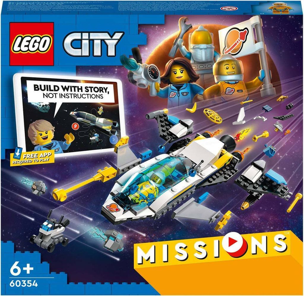 Stavebnica LEGO City 60354 Prieskum Marsu (298 dielikov)