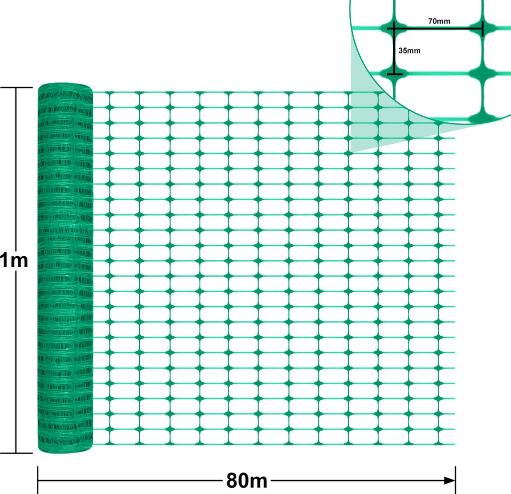 UISEBRT 1 x 80 m bariérový plot plastový | Kaufland.sk