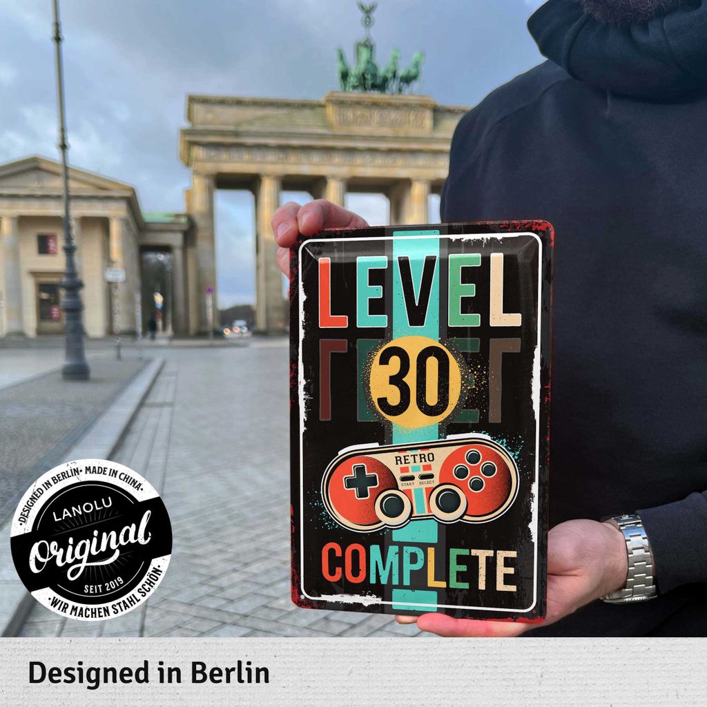 Blechschild 30 Schild Geburtstag - LEVEL 30 | Kaufland.de