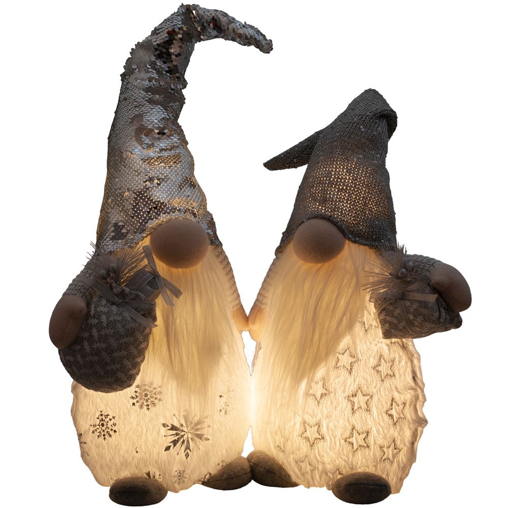 Wichtel mit LED 42cm sitzend, Pärchen, 2 | Kaufland.de