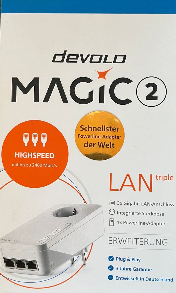 Magic 2 LAN potrójny adapter przedłużający | Kaufland.pl