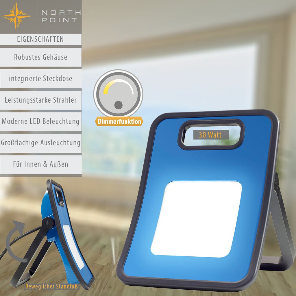 LED Arbeitsstrahler Baustrahler Baulampe 30W | Kaufland.de