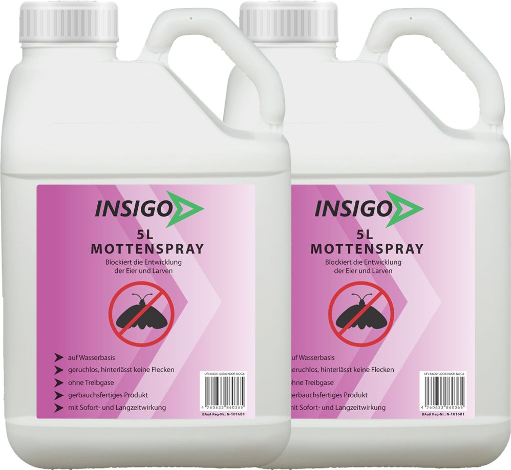INSIGO 2x5L Mottenspray Mottenmittel | Kaufland.de