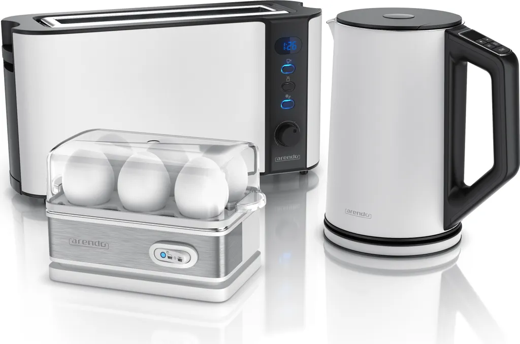 Arendo Frühstücks-Set in weiß - Wasserkocher | Kaufland.de