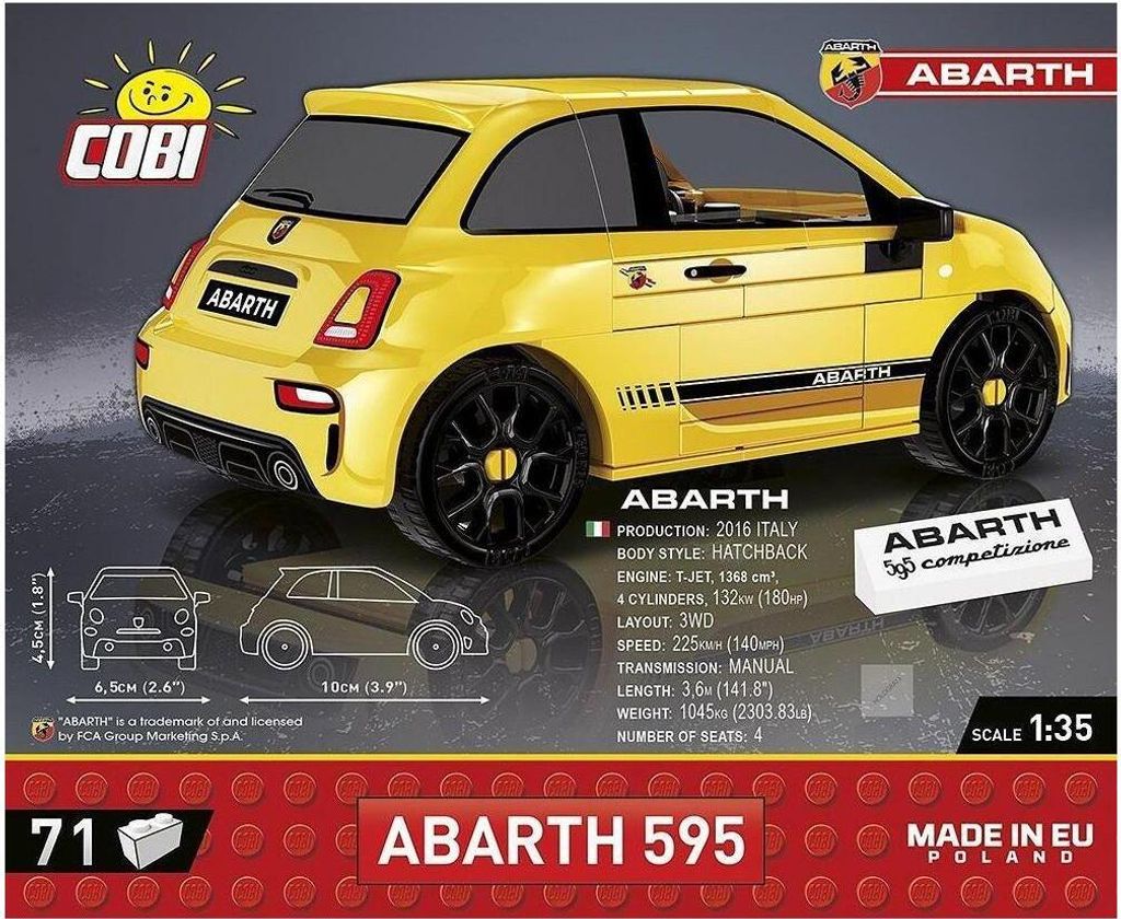 Cobi Cars 24601 Fiat Abarth 595 24601 | Kaufland.de