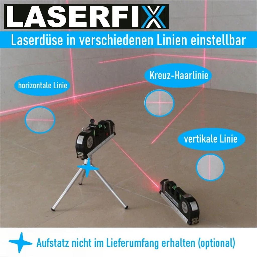 Laserová vodováha LASERFIX 4v1 Laserové | Kaufland.cz