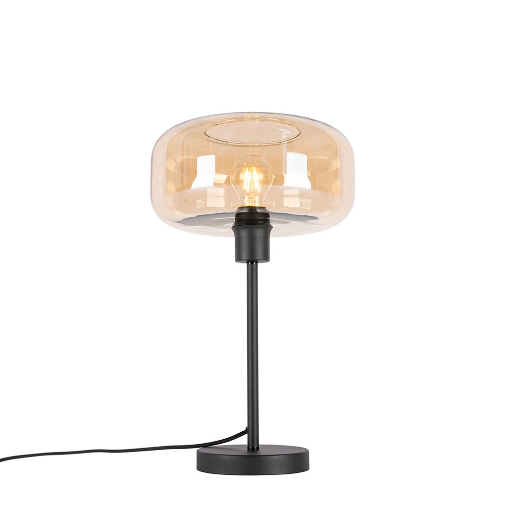 QAZQA - Art Deco Art-Deco-Tischlampe schwarz | Kaufland.de