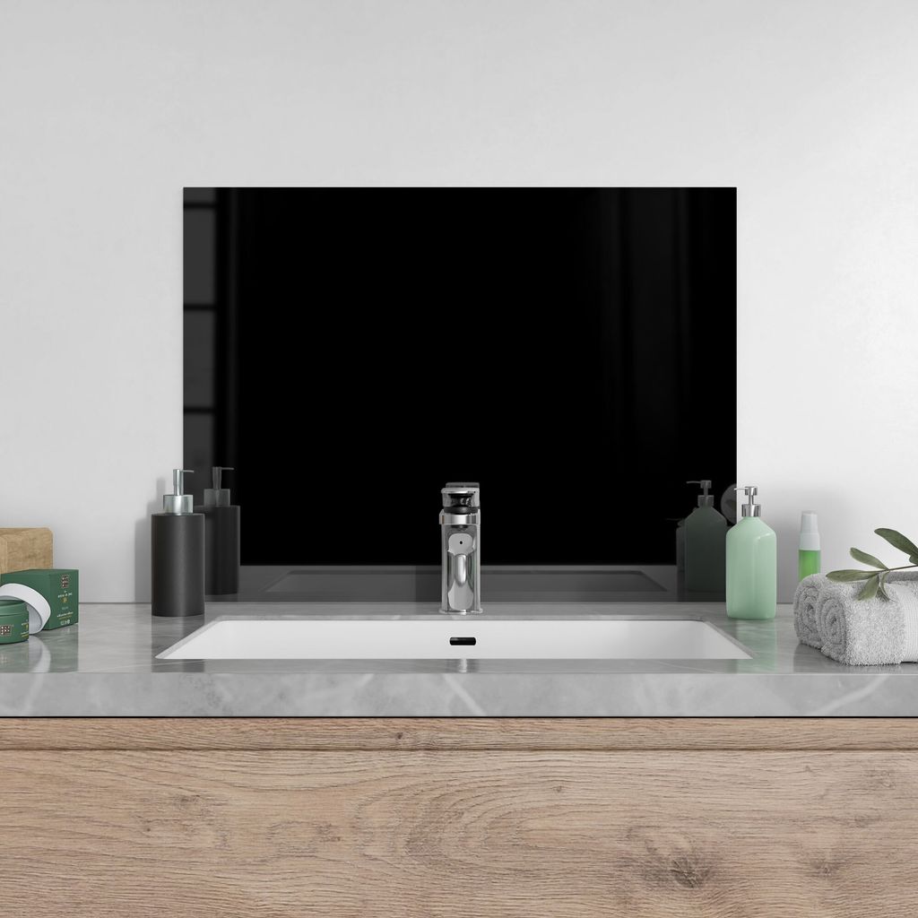DEQORI Küchenrückwand Glas 80x60 cm 'Schwarz' | Kaufland.de