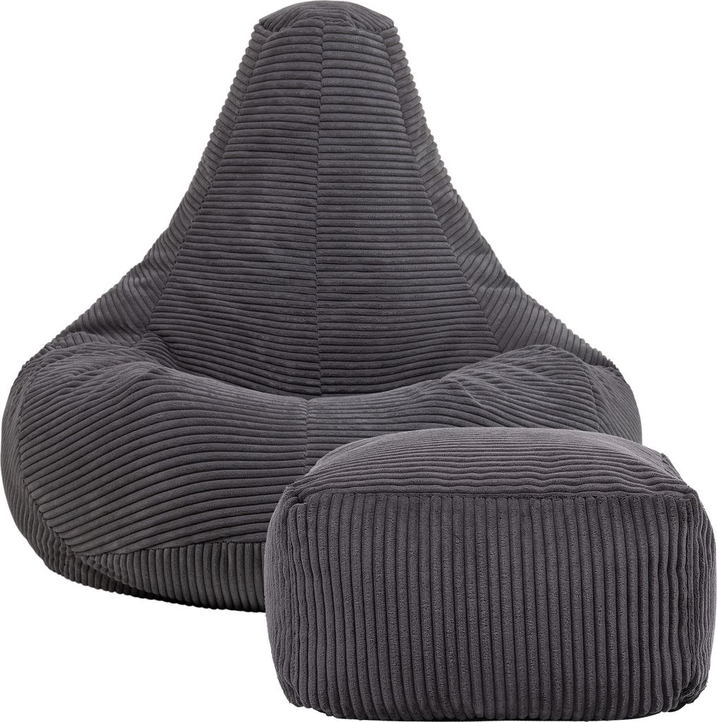 icon Dalton Großer Cord Sitzsack mit Hocker - | Kaufland.de
