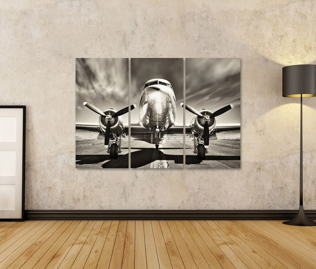Bild auf Leinwand Retro Propeller Flugzeug | Kaufland.de
