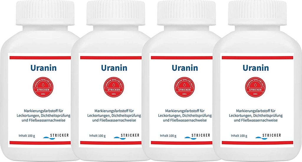 Uranin Wasser-Färbemittel 4er Pack