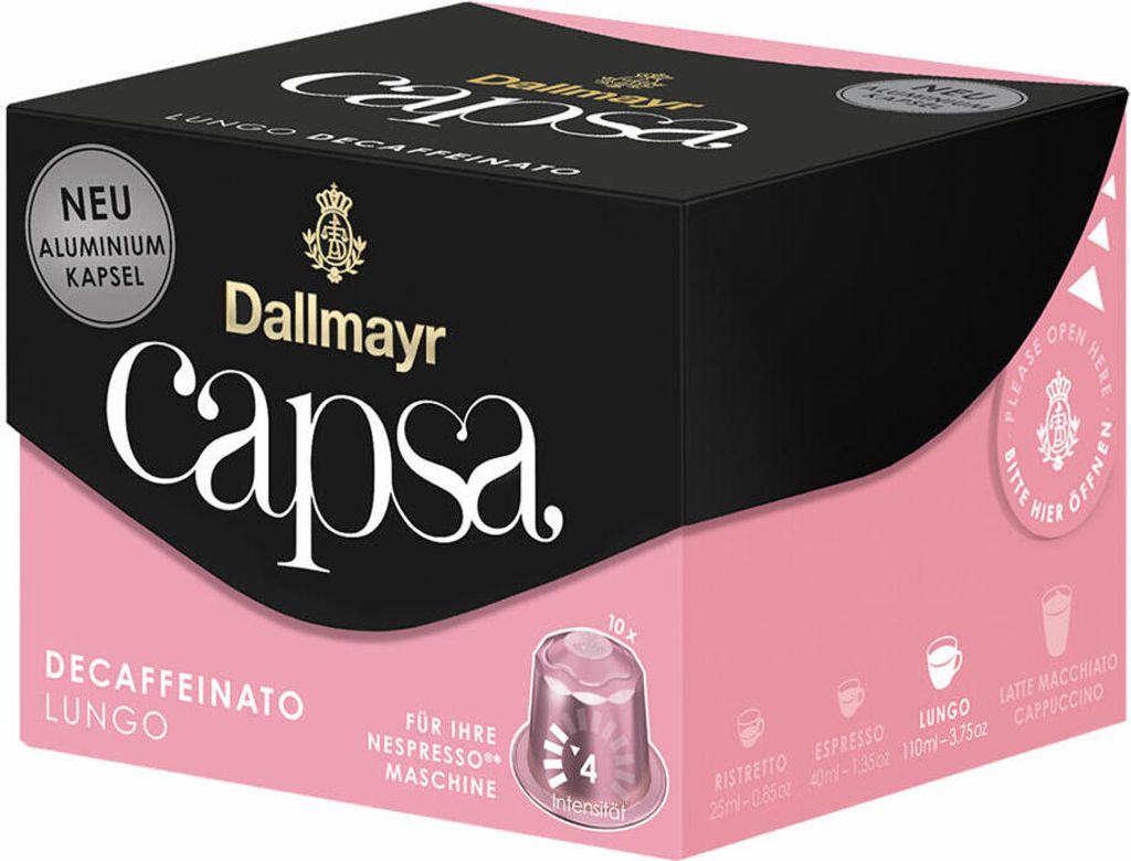 Dallmayr Capsa Lungo bez kofeinu 56g | Kaufland.cz