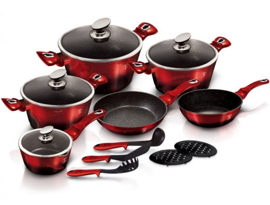 Berlinger Haus Garnki Metallic Black Burgundy | Kaufland.de