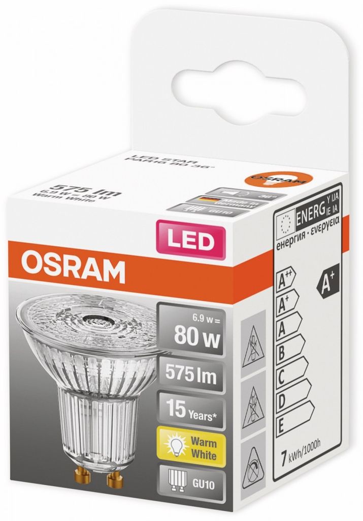 Osram Osr Led Par16 6,9W Gu10 2700K 350513 | Kaufland.cz