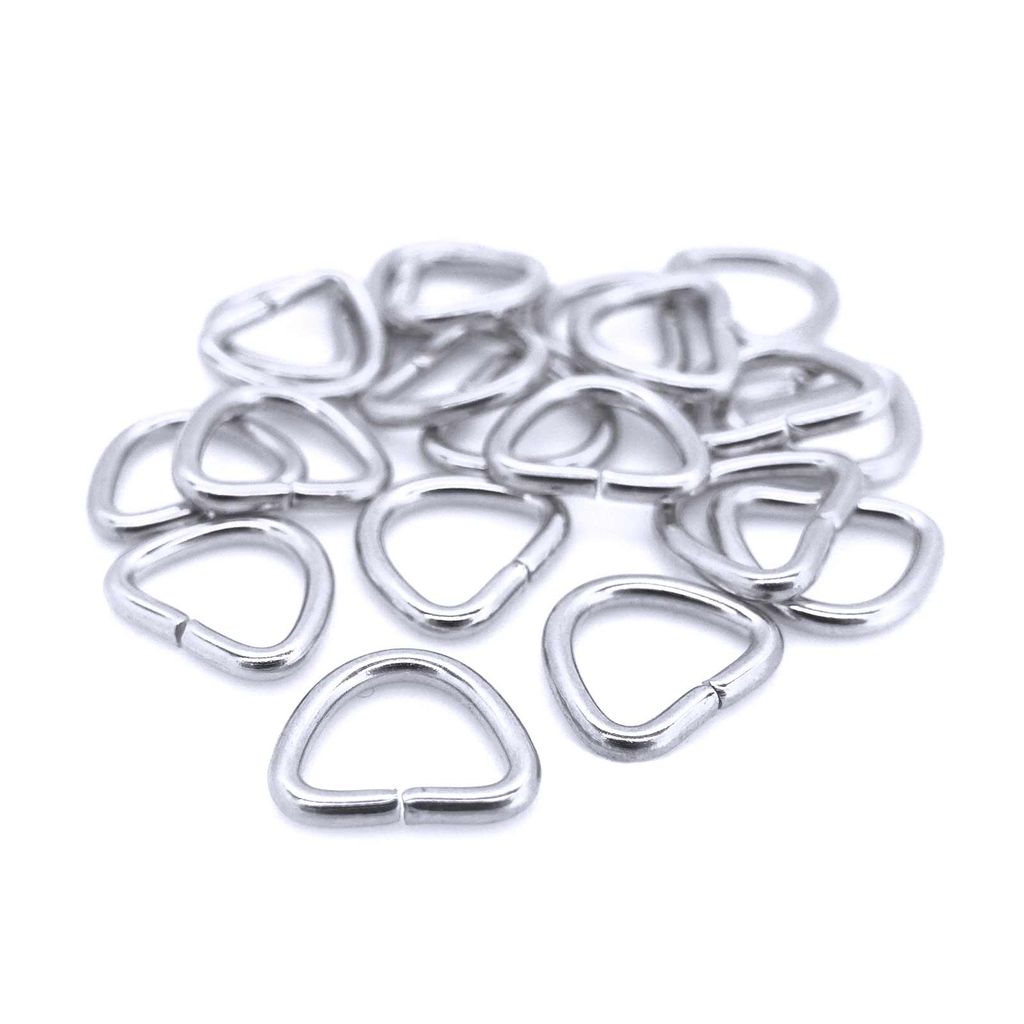 20 Edelstahl Halbringe D-Ringe Metallring | Kaufland.de