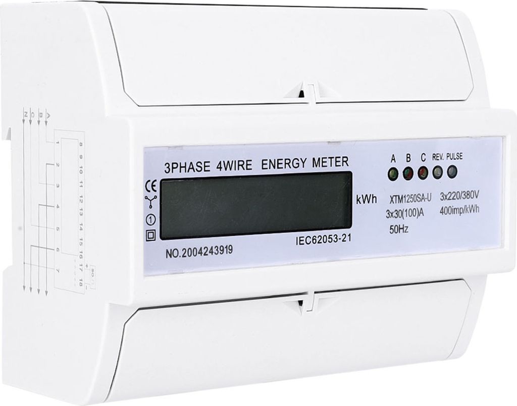 Digitální 3fázový 4vodičový elektroměr na | Kaufland.cz